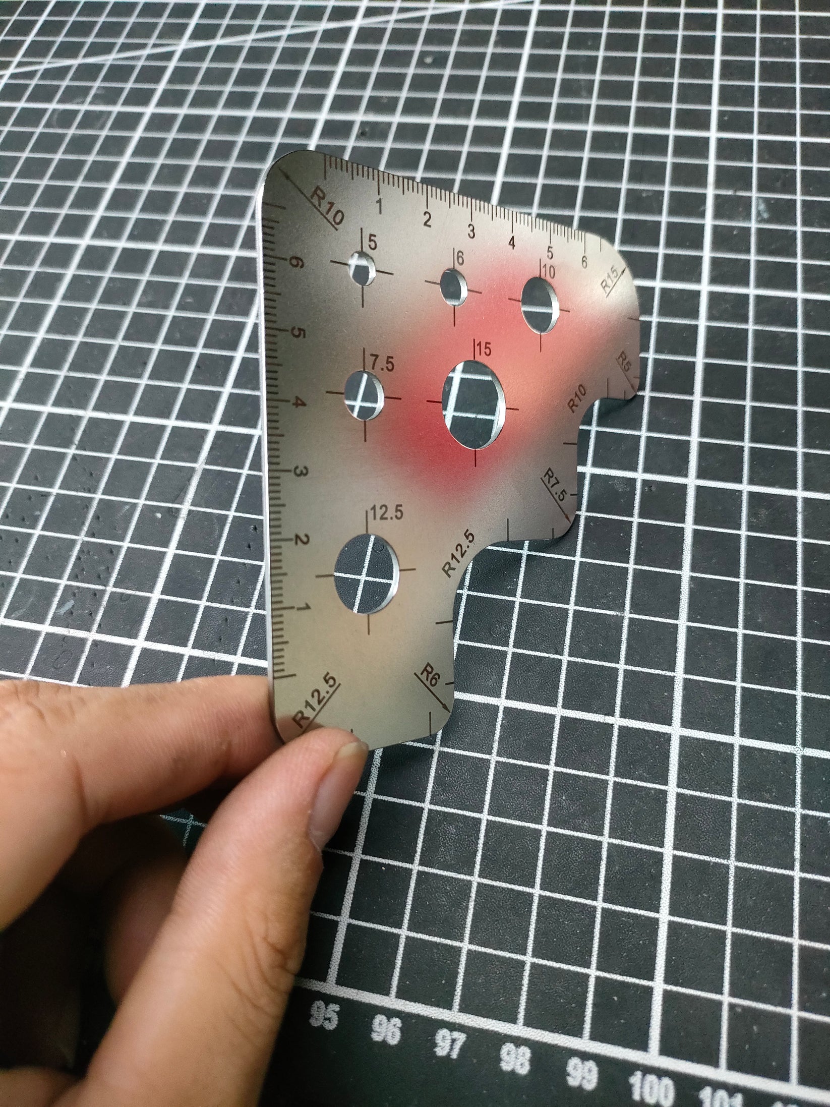 stainless steel Radius ruler – Kevin Leather Tools