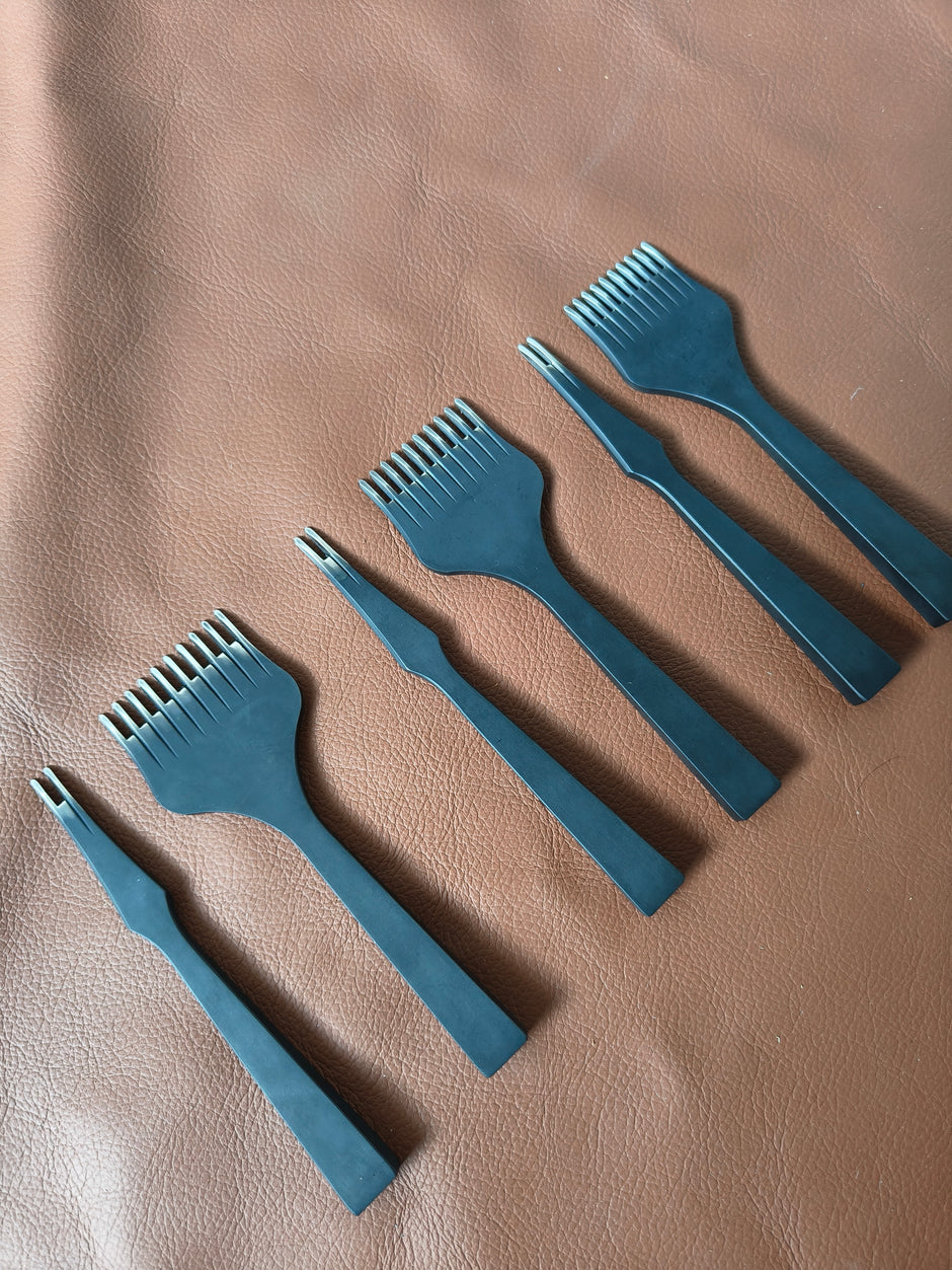 Kevin Lee pricking iron \French edger \Leather knife\custom punches ...