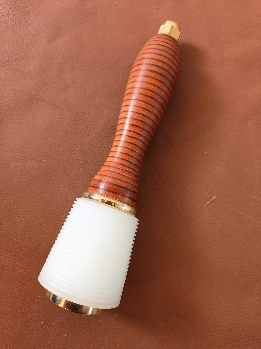 Veg-tan leather handle tapper maul – Kevin Leather Tools
