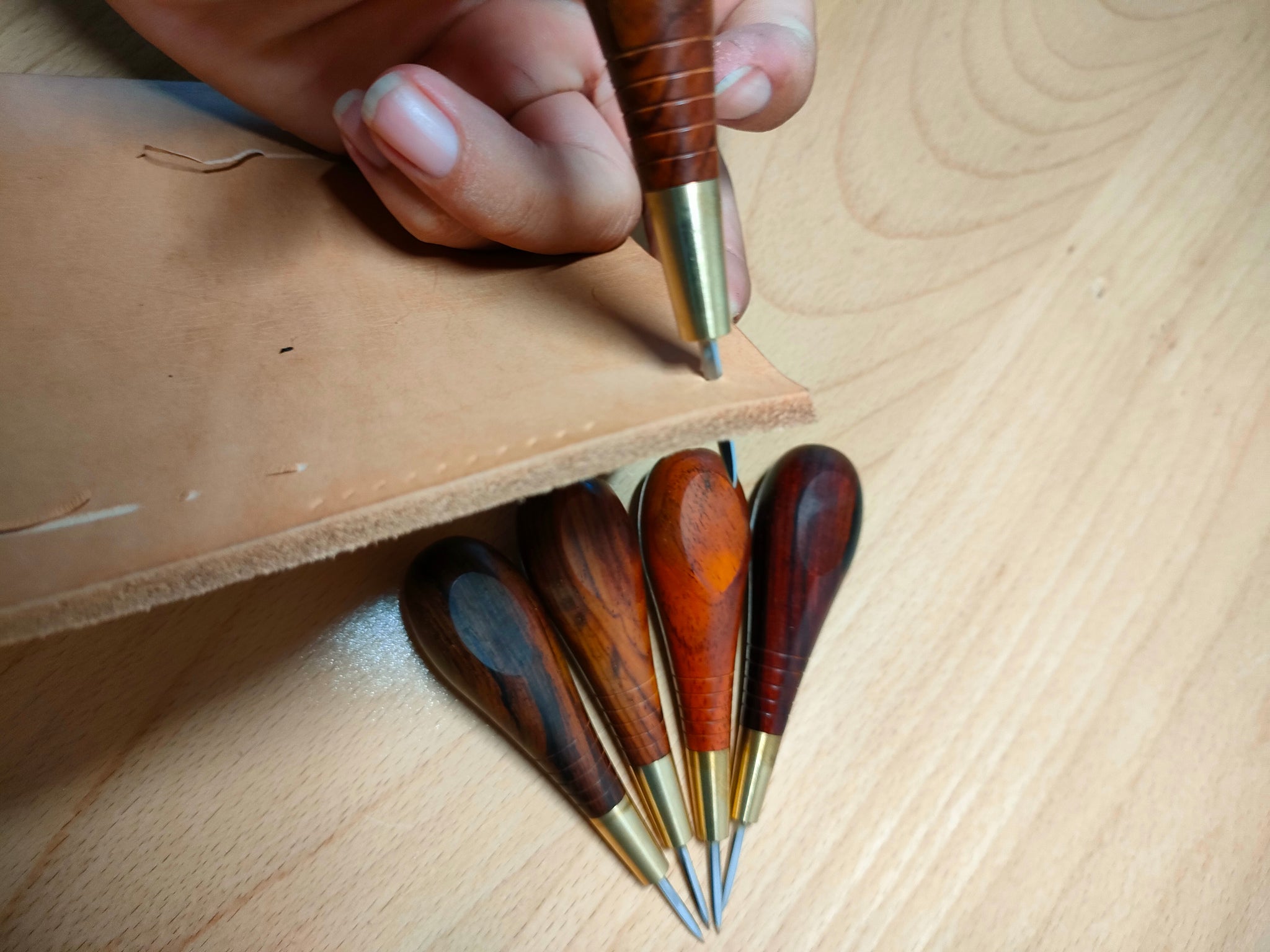 KL Straight Handle Awl – Kevin Leather Tools