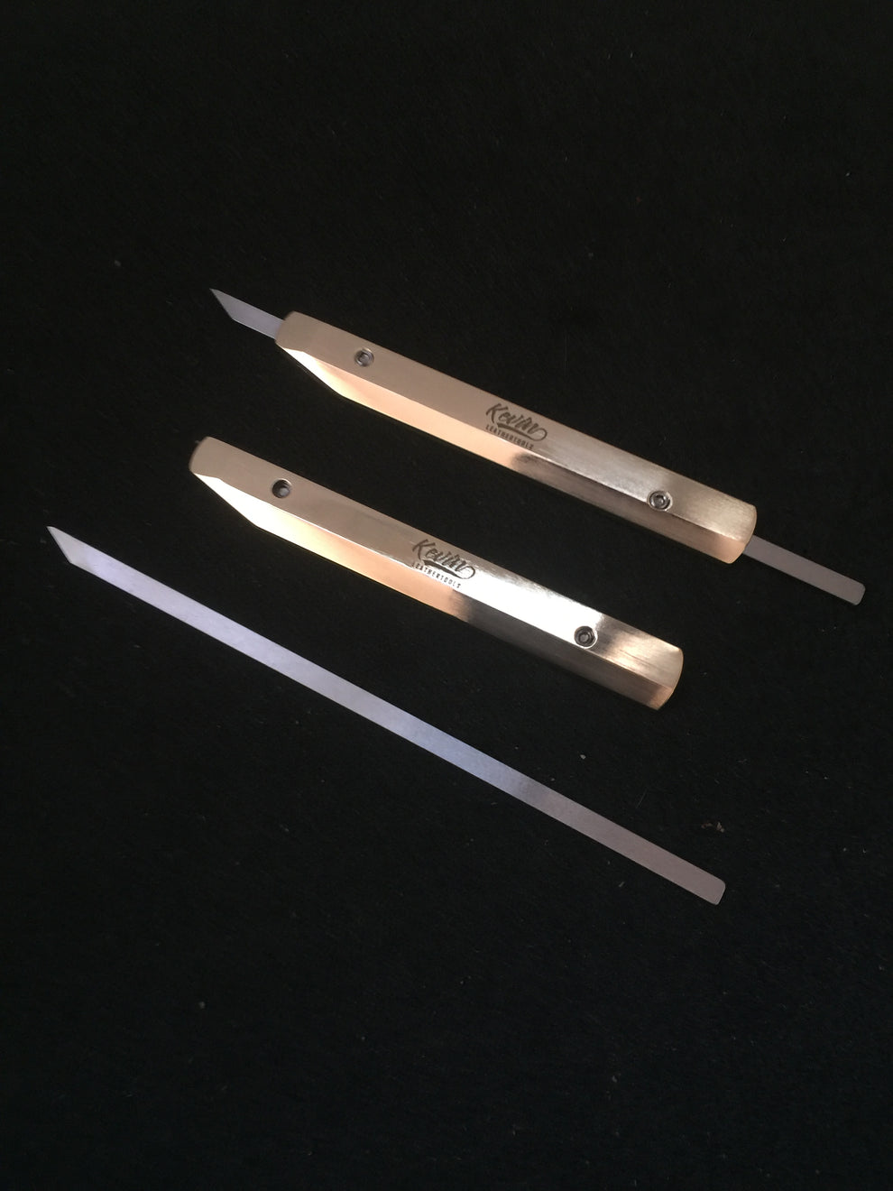 KL brass clicking knife – Kevin Leather Tools